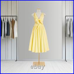 Mannequin Dress Form Stand Female Half-length Model Height Adjustment ...